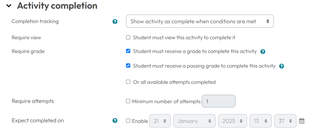 Quiz activity – Dynamic LMS userguide
